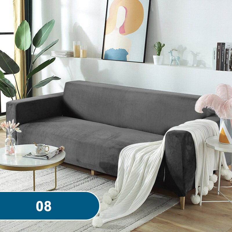High Quality Velvet Sofa Covers Living Room Sofa Cover Home Furniture ...