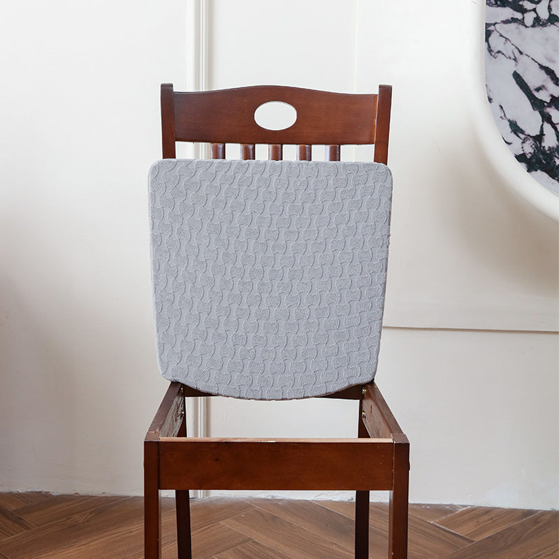Waterproof Stretch Dining Chair Covers Solid Color Simple Elastic Seat ...